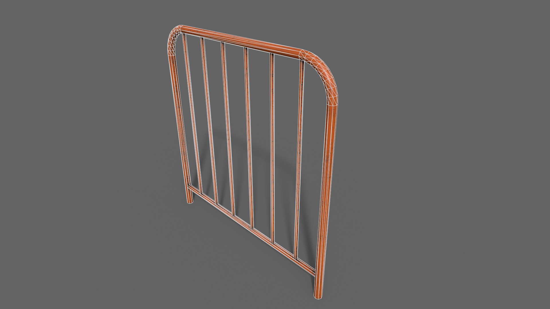 3D Model PBR Pedestrian Guard Rail Orange V2 - TurboSquid 1866706