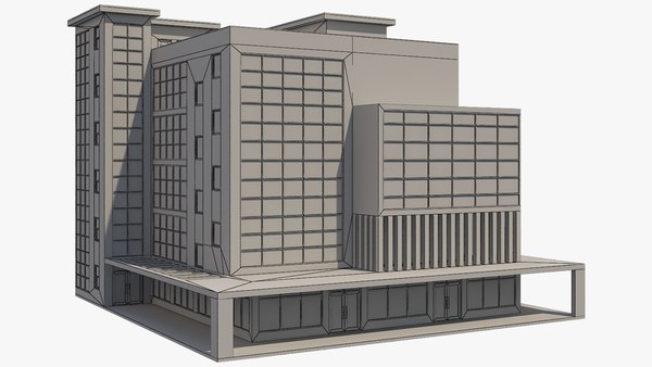 3d office building