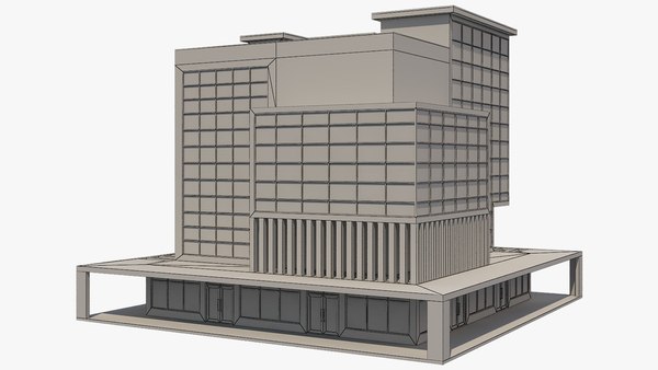 3d office building