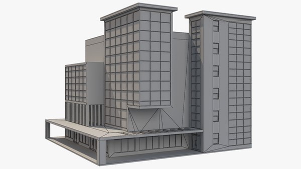 3d office building