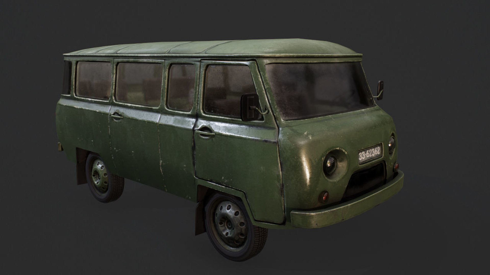 Uaz 452 Old Military 3D Model - TurboSquid 1300896
