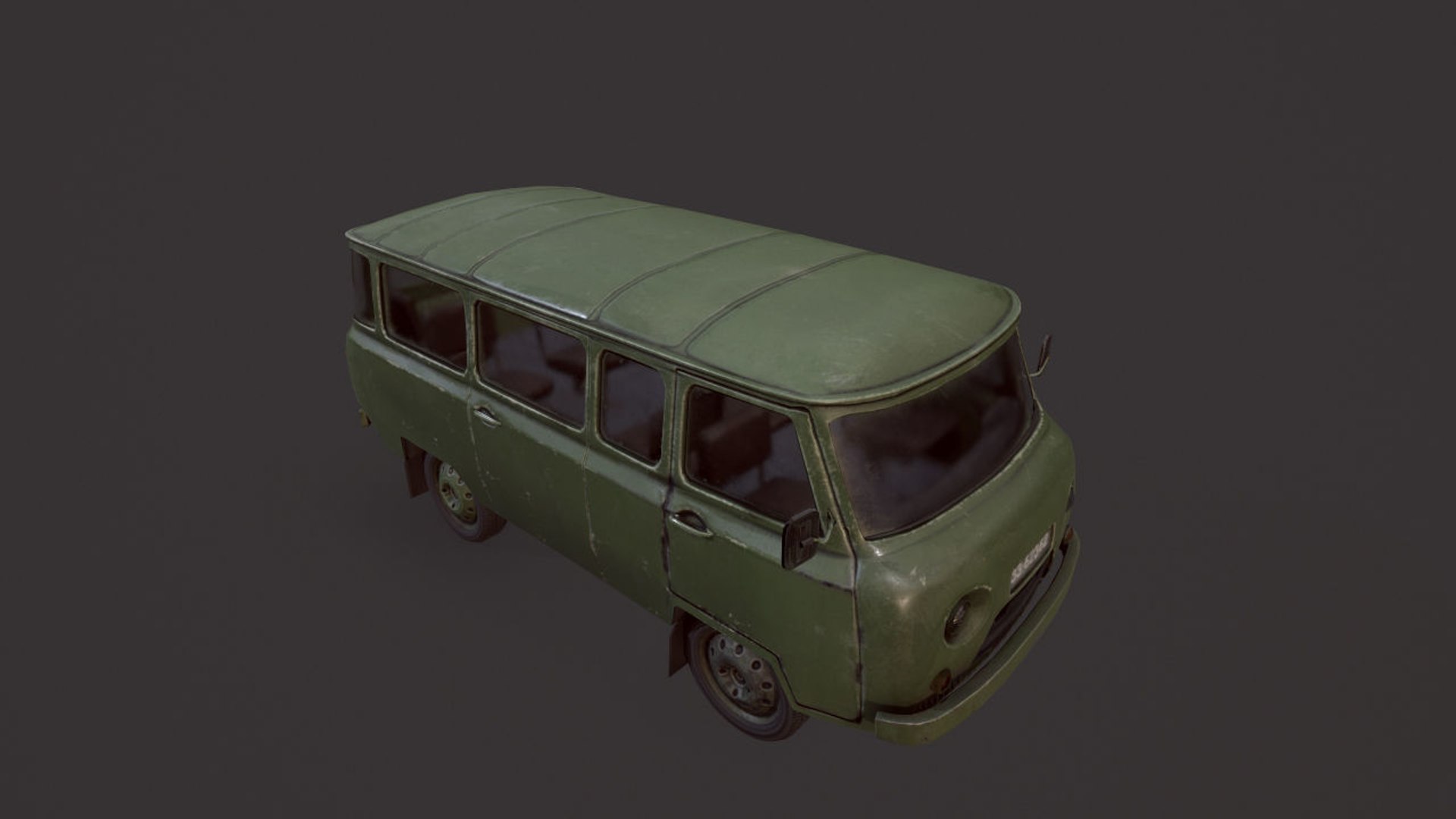 Uaz 452 Old Military 3D Model - TurboSquid 1300896