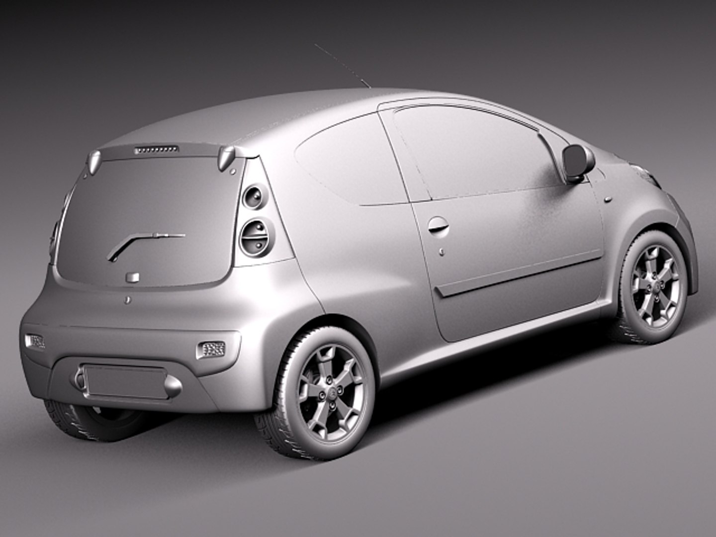 Japan Citroen 3door C1 3d Model