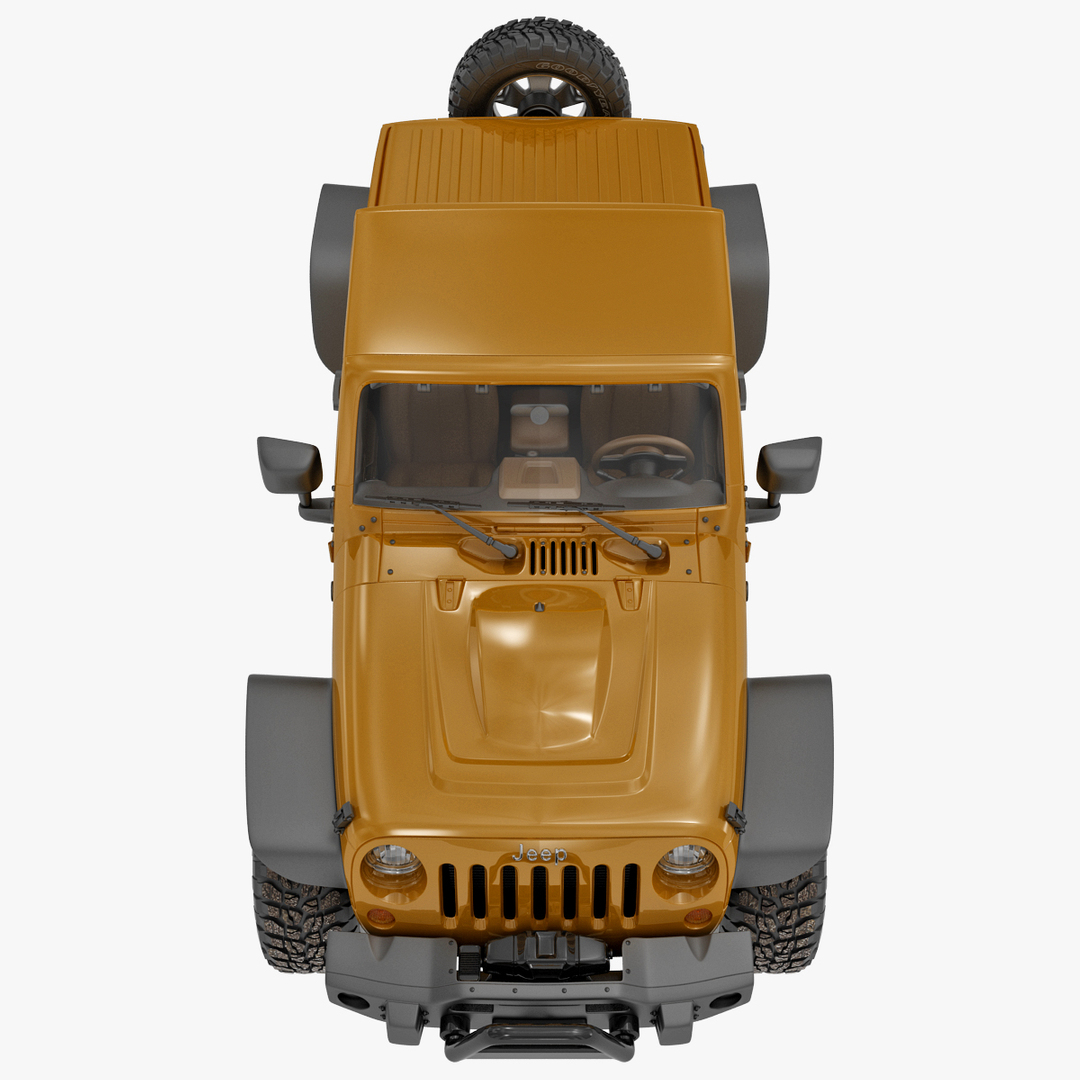 jeep wrangler moab pickup 3d model