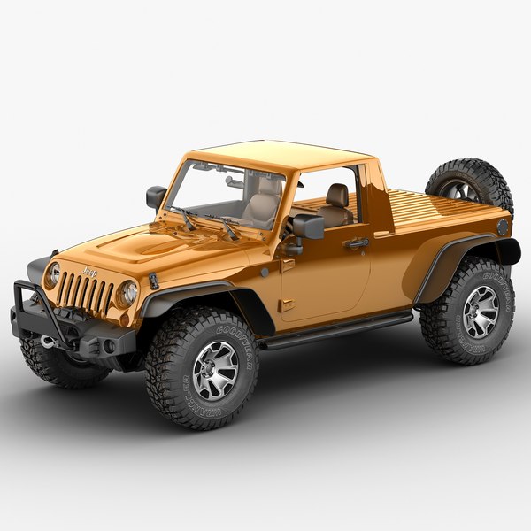 jeep wrangler moab pickup 3d model