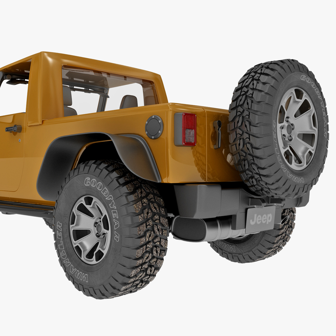jeep wrangler moab pickup 3d model
