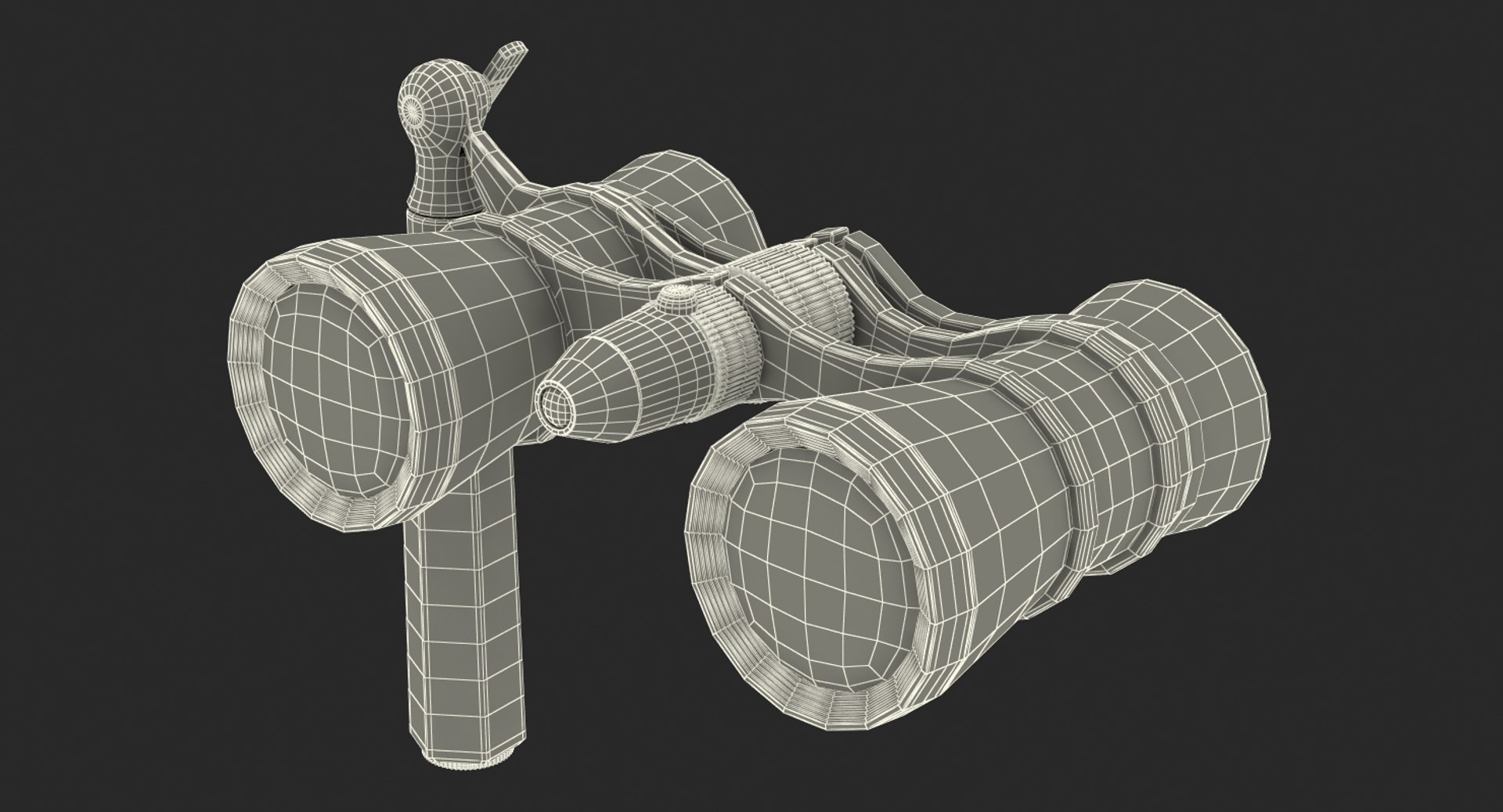 3D Elegant Pink Opera Glasses Model - TurboSquid 1359651