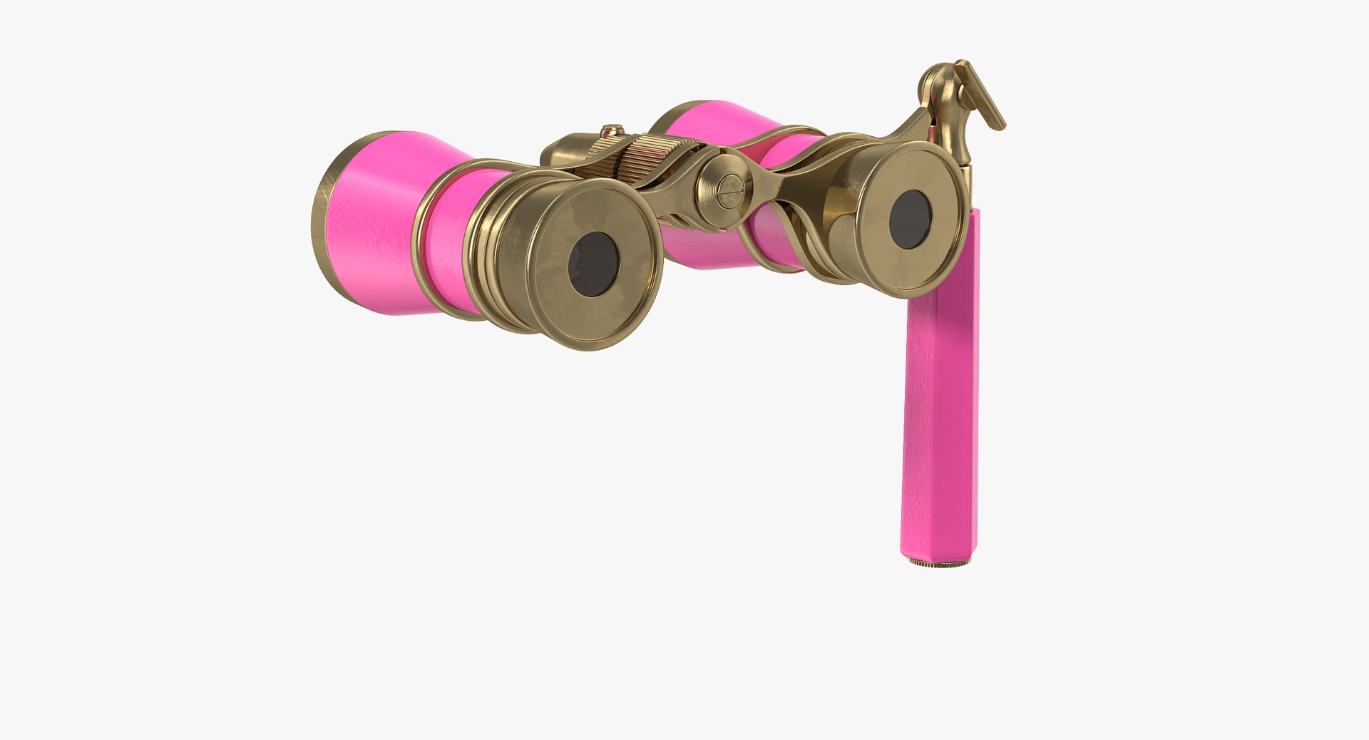 3D Elegant Pink Opera Glasses Model - TurboSquid 1359651