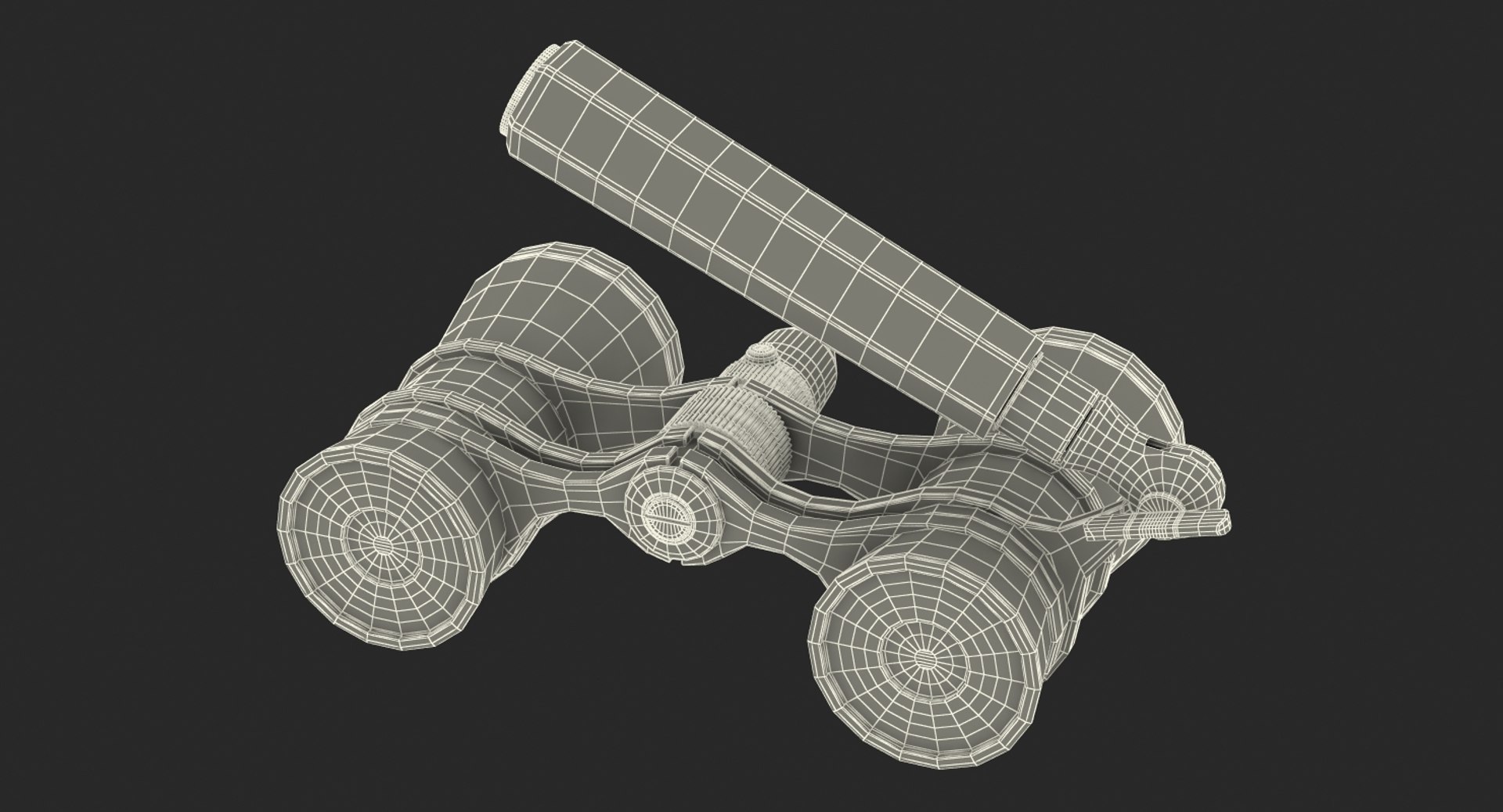 3D Elegant Pink Opera Glasses Model - TurboSquid 1359651