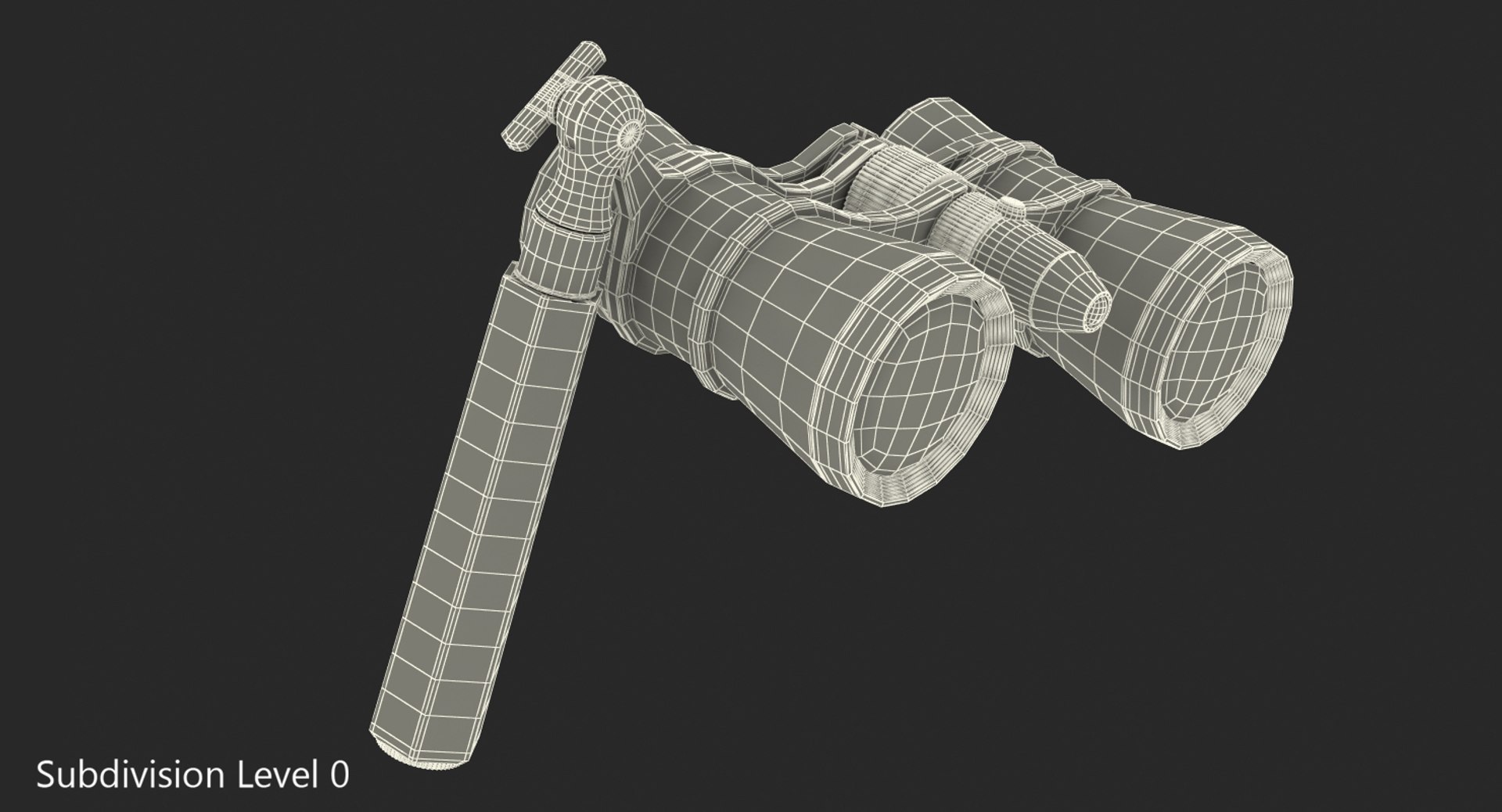 3D Elegant Pink Opera Glasses Model - TurboSquid 1359651