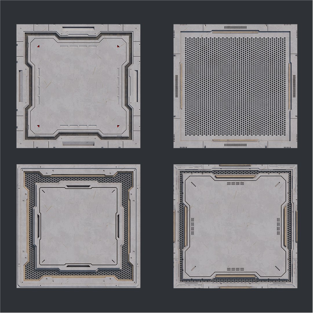 Free Sci-Fi Architecture Panels Pack vol 01 Free 3D model - TurboSquid ...