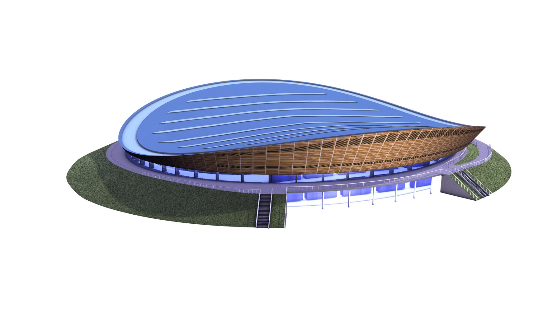3D Velodrome Cycling Arena London Model - TurboSquid 1653586