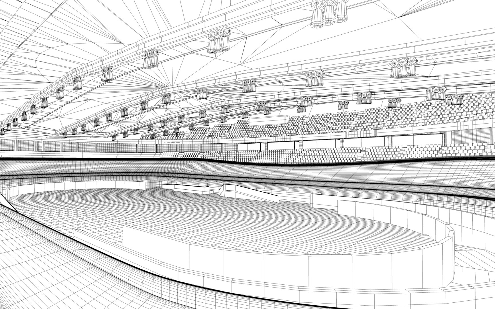 3D Velodrome Cycling Arena London Model - TurboSquid 1653586