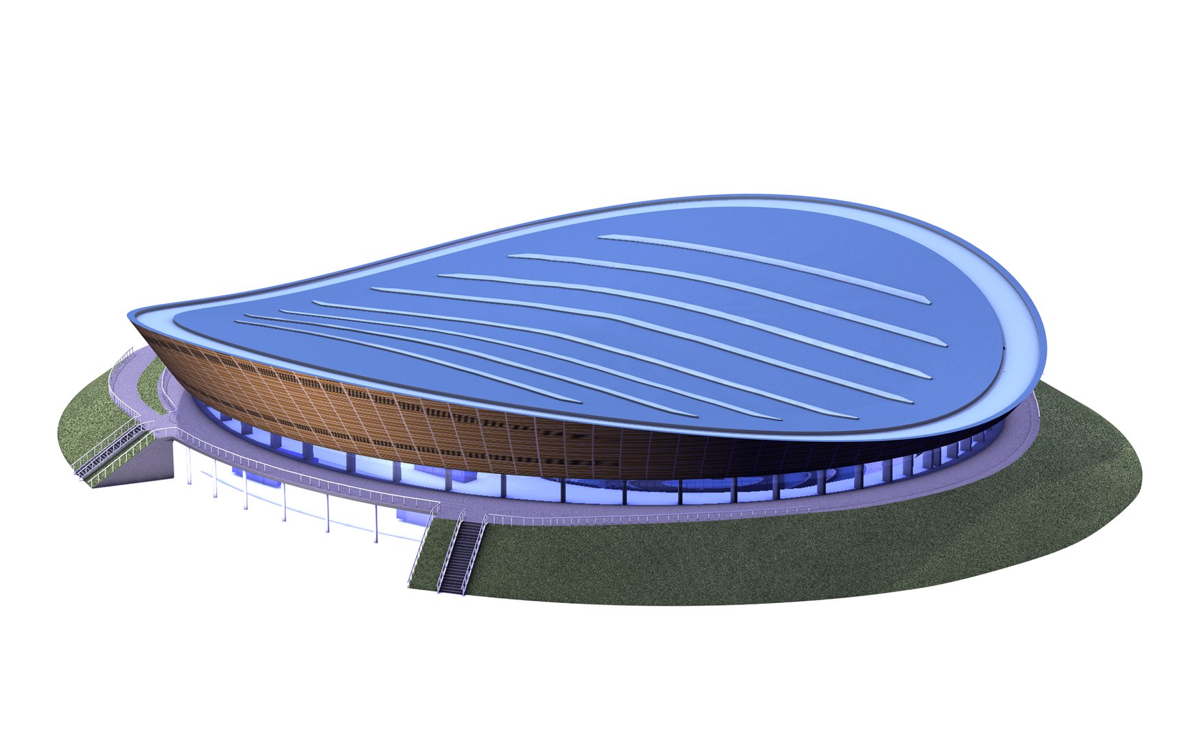 3D Velodrome Cycling Arena London Model - TurboSquid 1653586