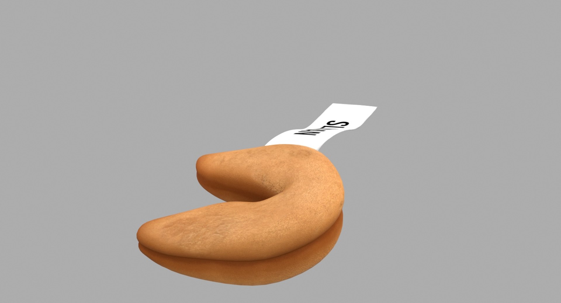 3d Fortune Cookie Model
