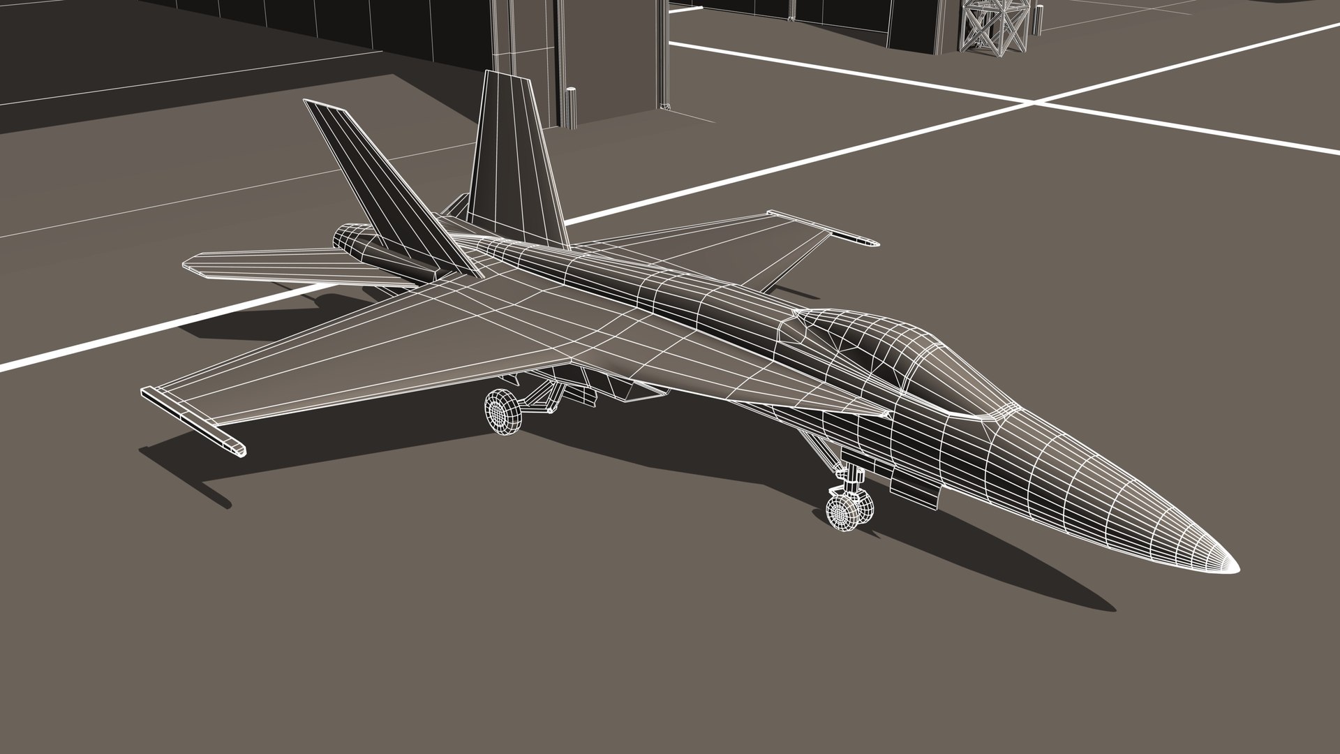 Military Air Base 3D Model - TurboSquid 1439004