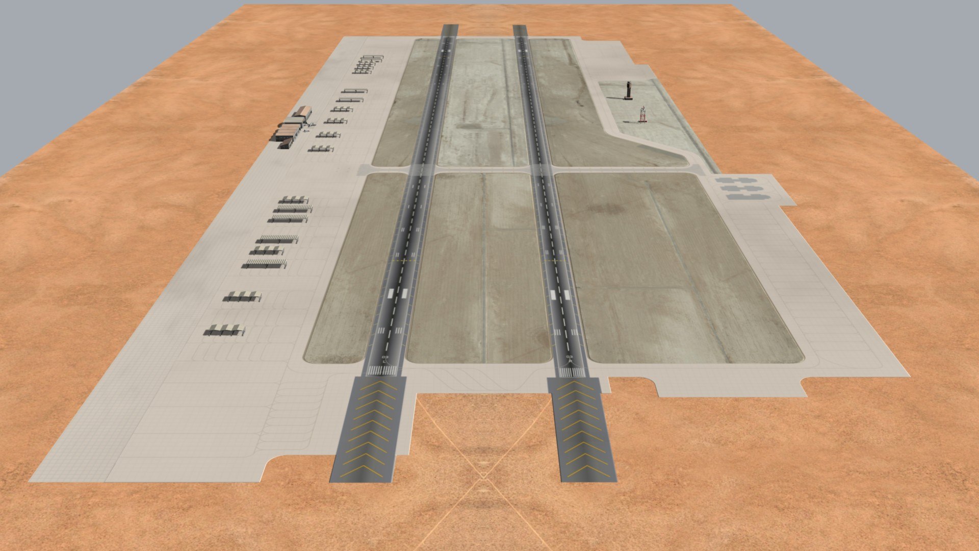 Military Air Base 3D Model - TurboSquid 1439004