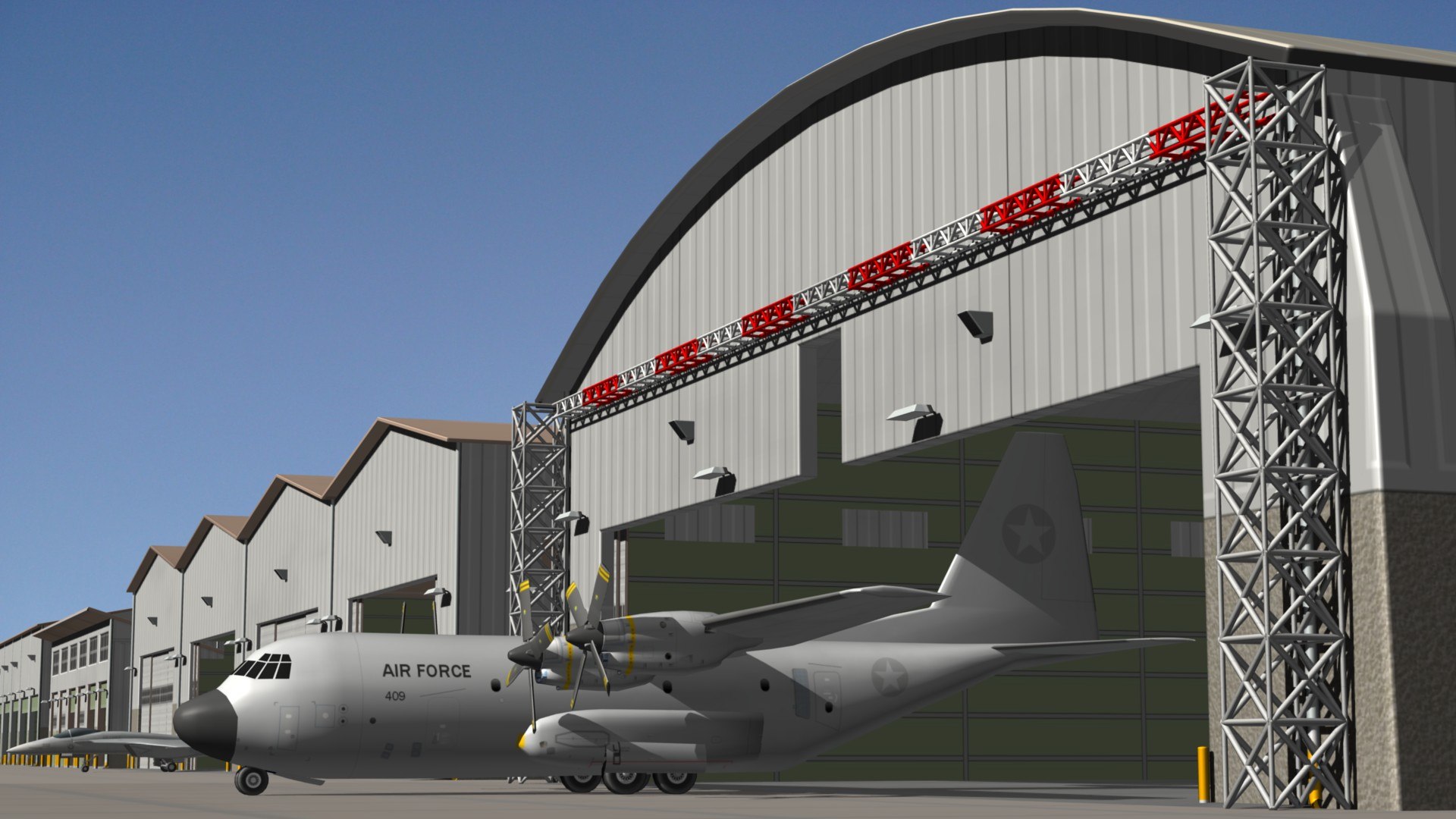 Military Air Base 3D Model - TurboSquid 1439004