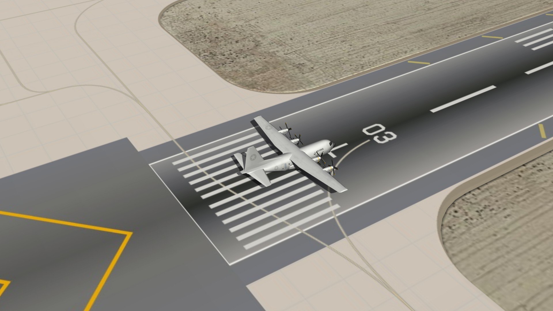 Military Air Base 3D Model - TurboSquid 1439004