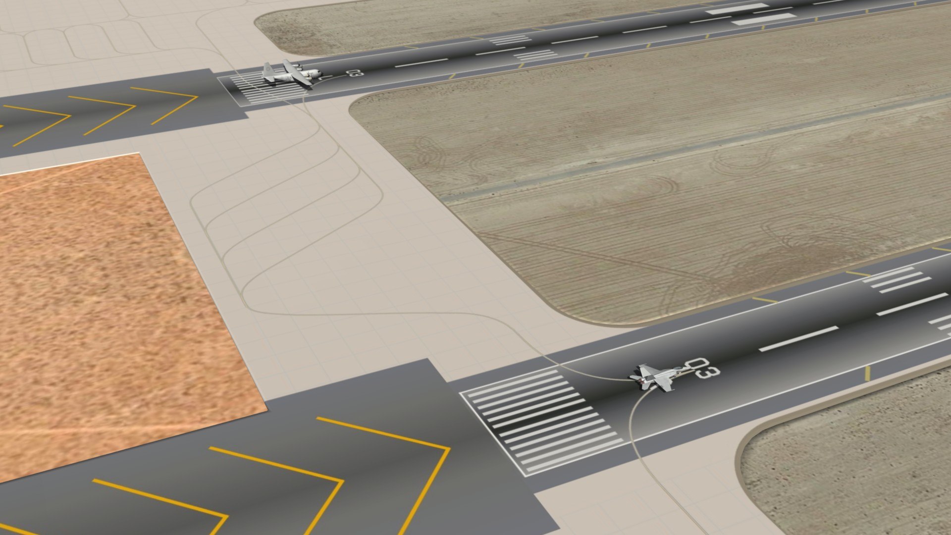 Military Air Base 3D Model - TurboSquid 1439004