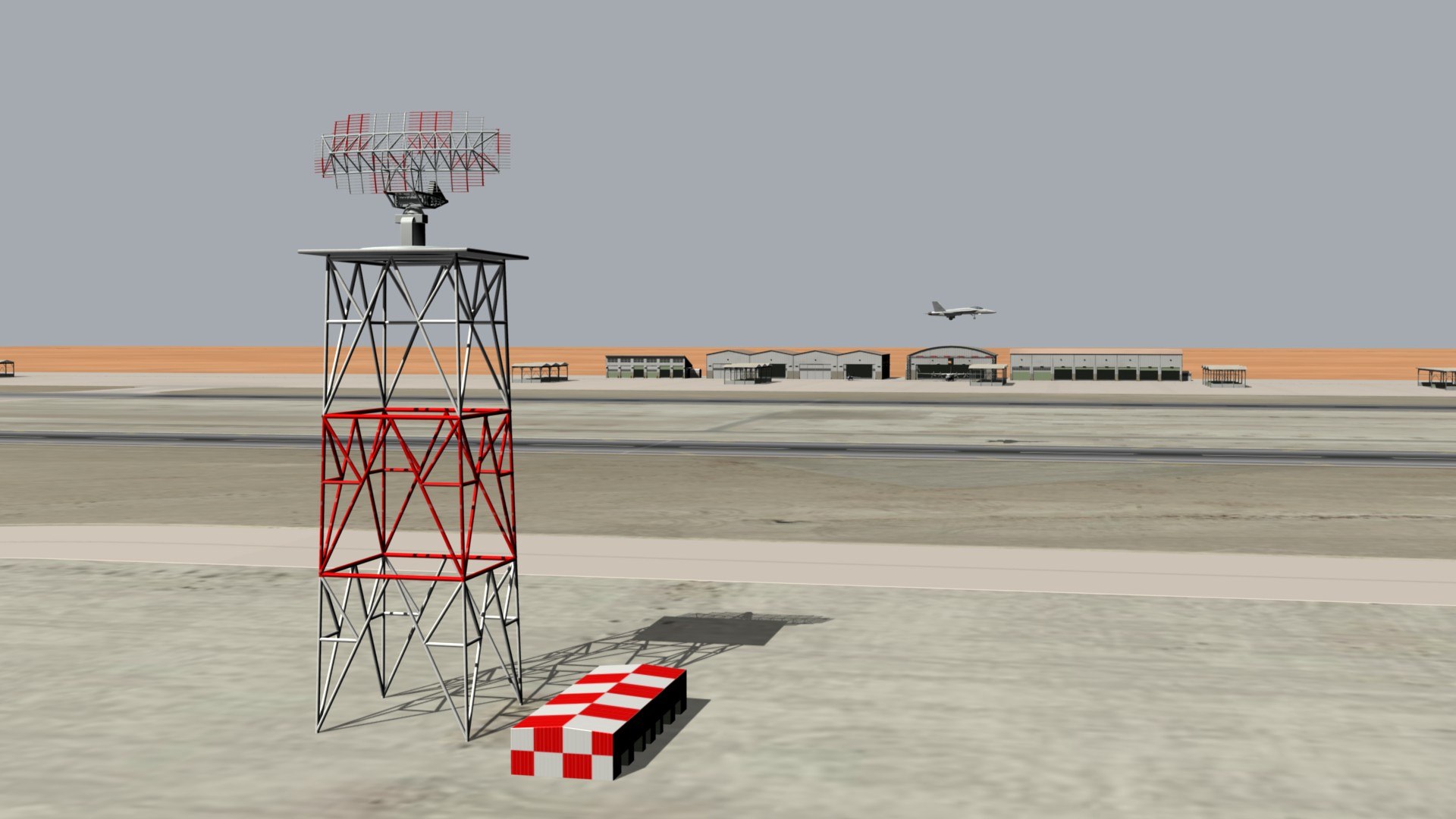 Military Air Base 3D Model - TurboSquid 1439004