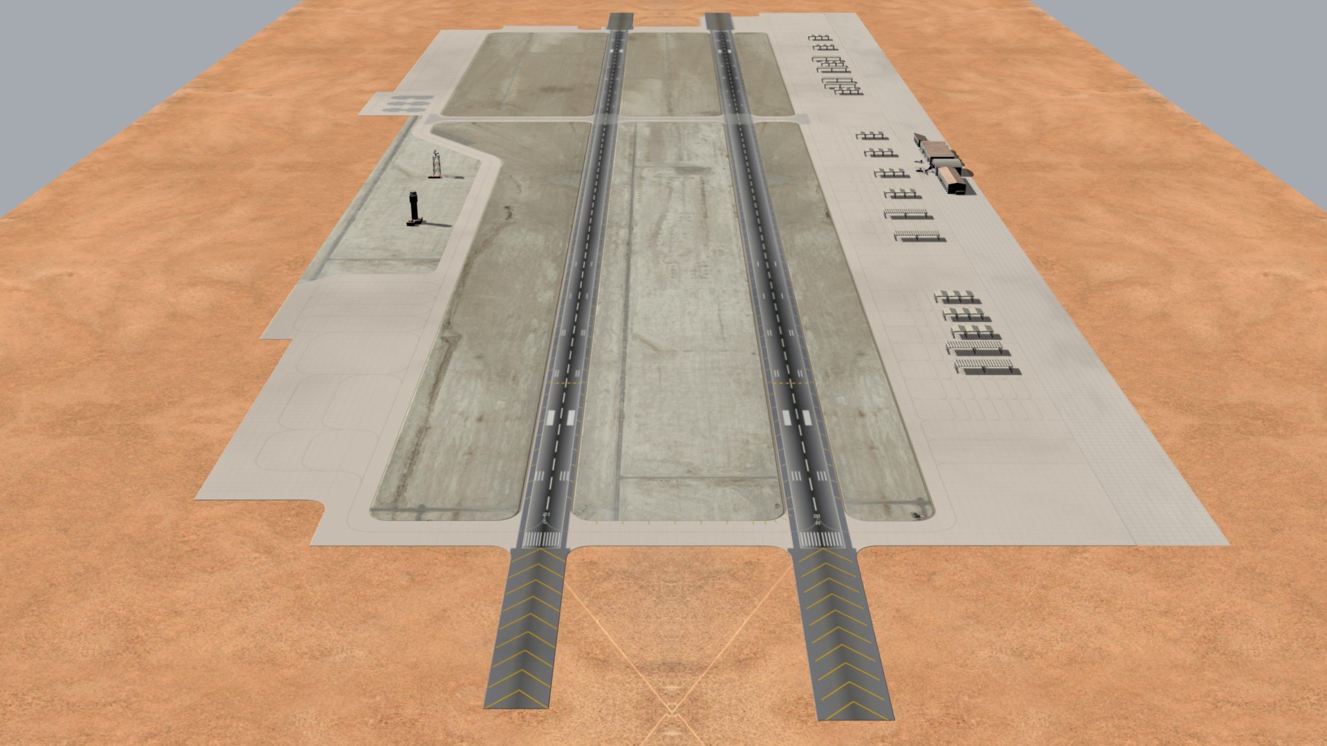 Military Air Base 3D Model - TurboSquid 1439004