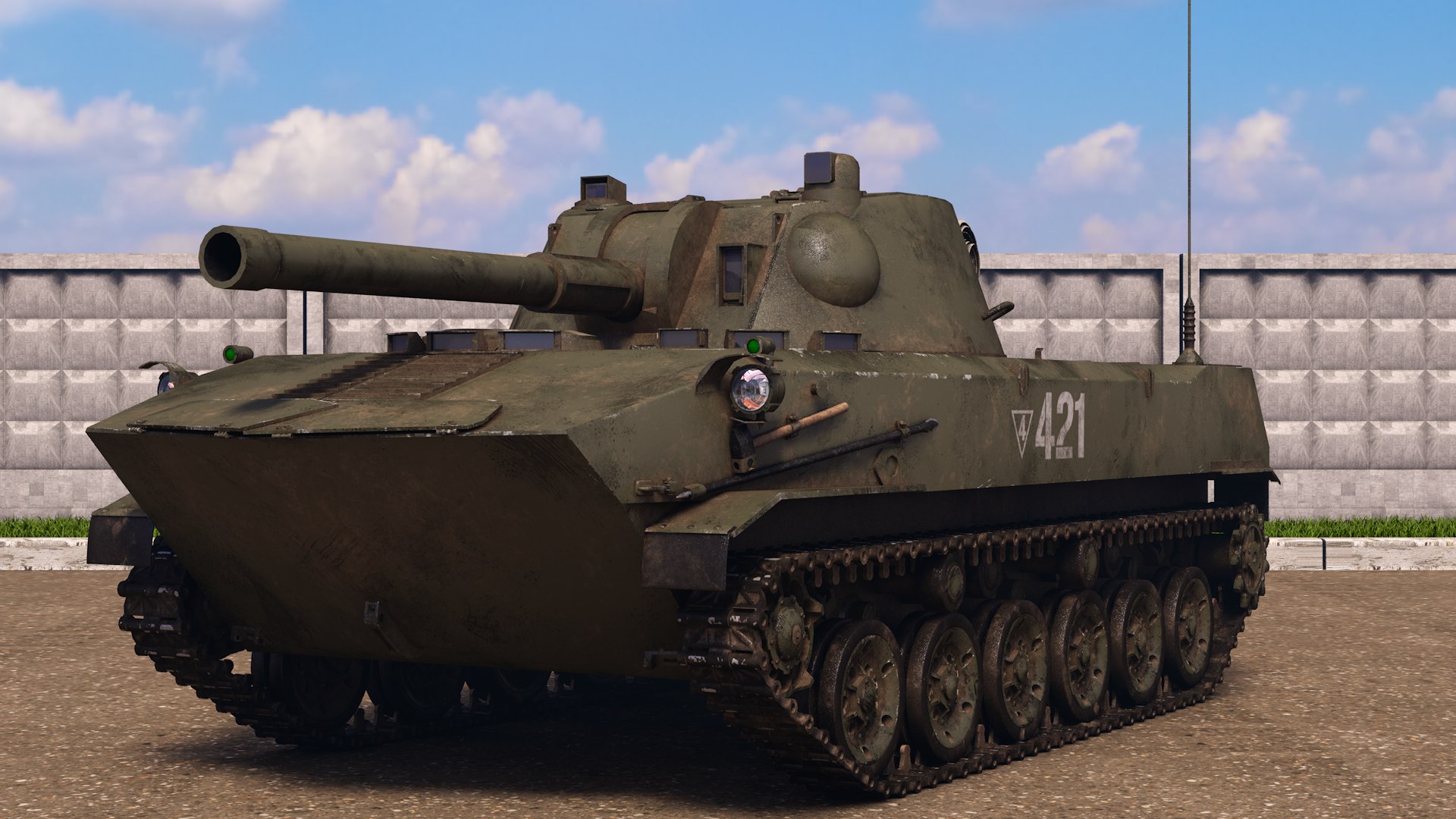 3D model russian artillery 2s9 - TurboSquid 1497985