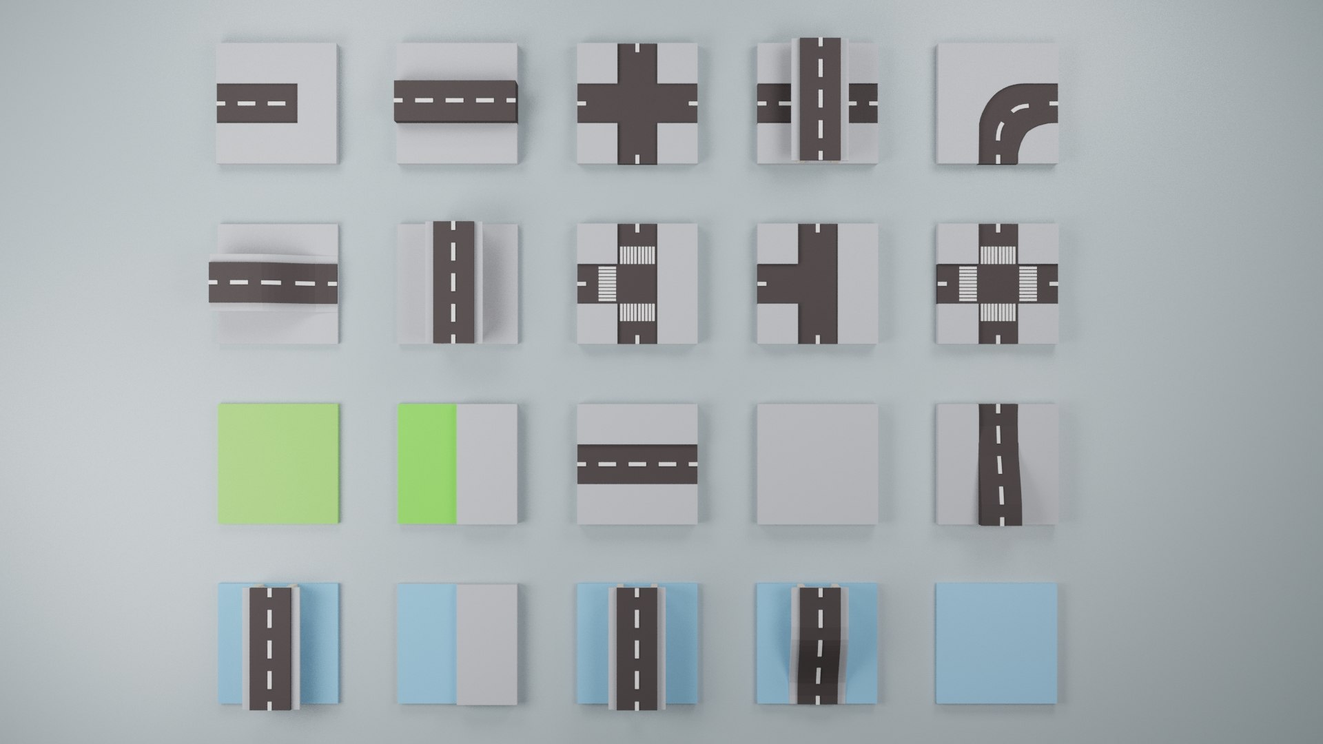 3D Street Road - TurboSquid 1596990