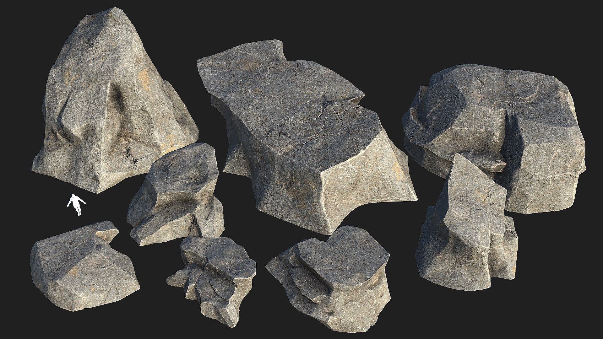 3D Model Mountain Rock Pack 02 - TurboSquid 2026275