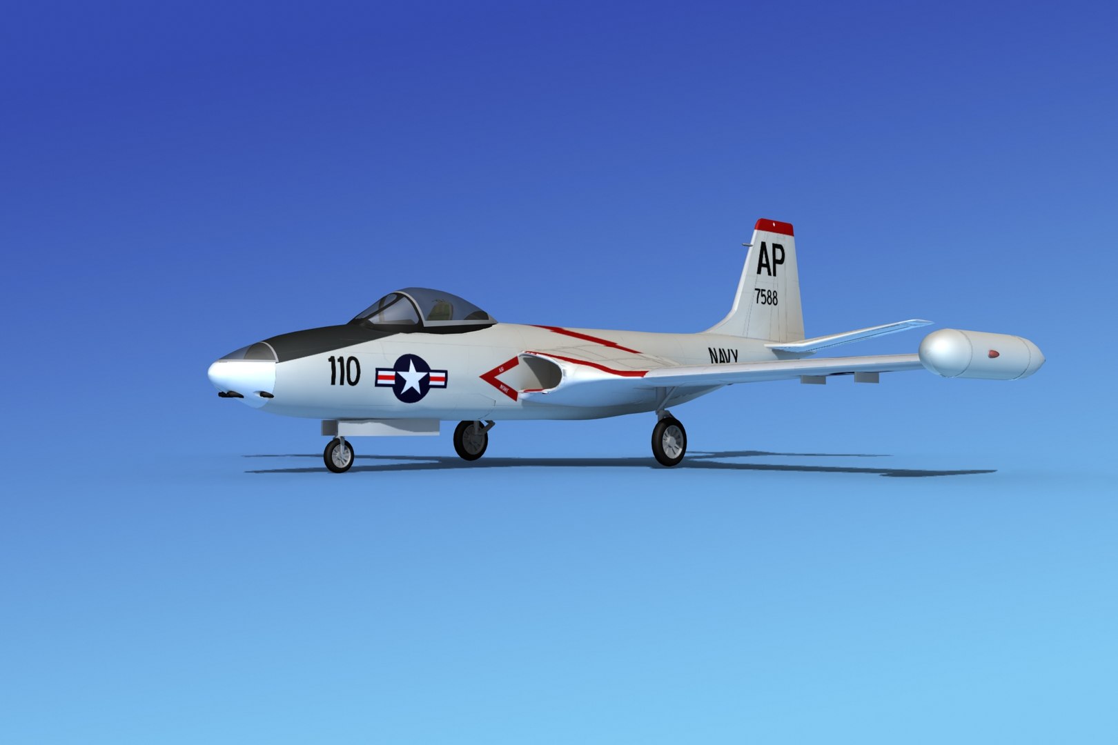 Lwo Cockpit F2h Banshee Jet Fighter