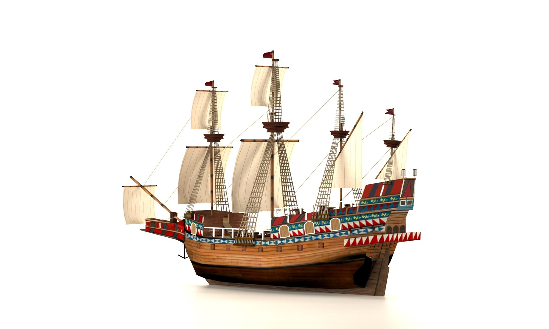 Galeon 3D model - TurboSquid 1937588