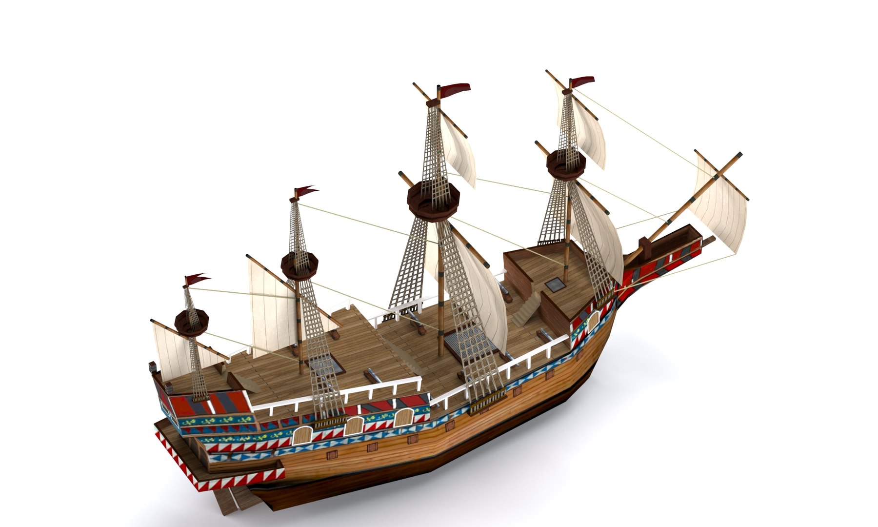 Galeon 3D model - TurboSquid 1937588