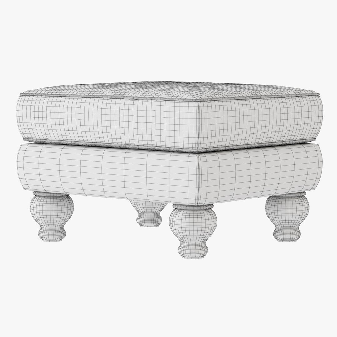 3d Model Ottoman Charlotte