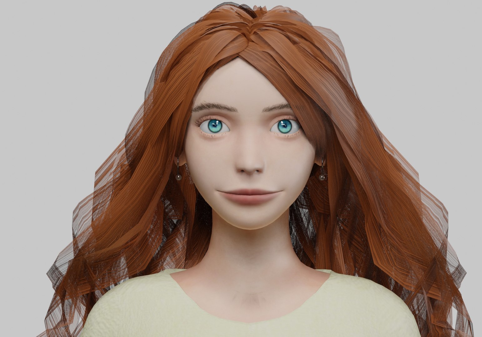 Cute Lovely Woman V40401 3D Model - TurboSquid 2265575