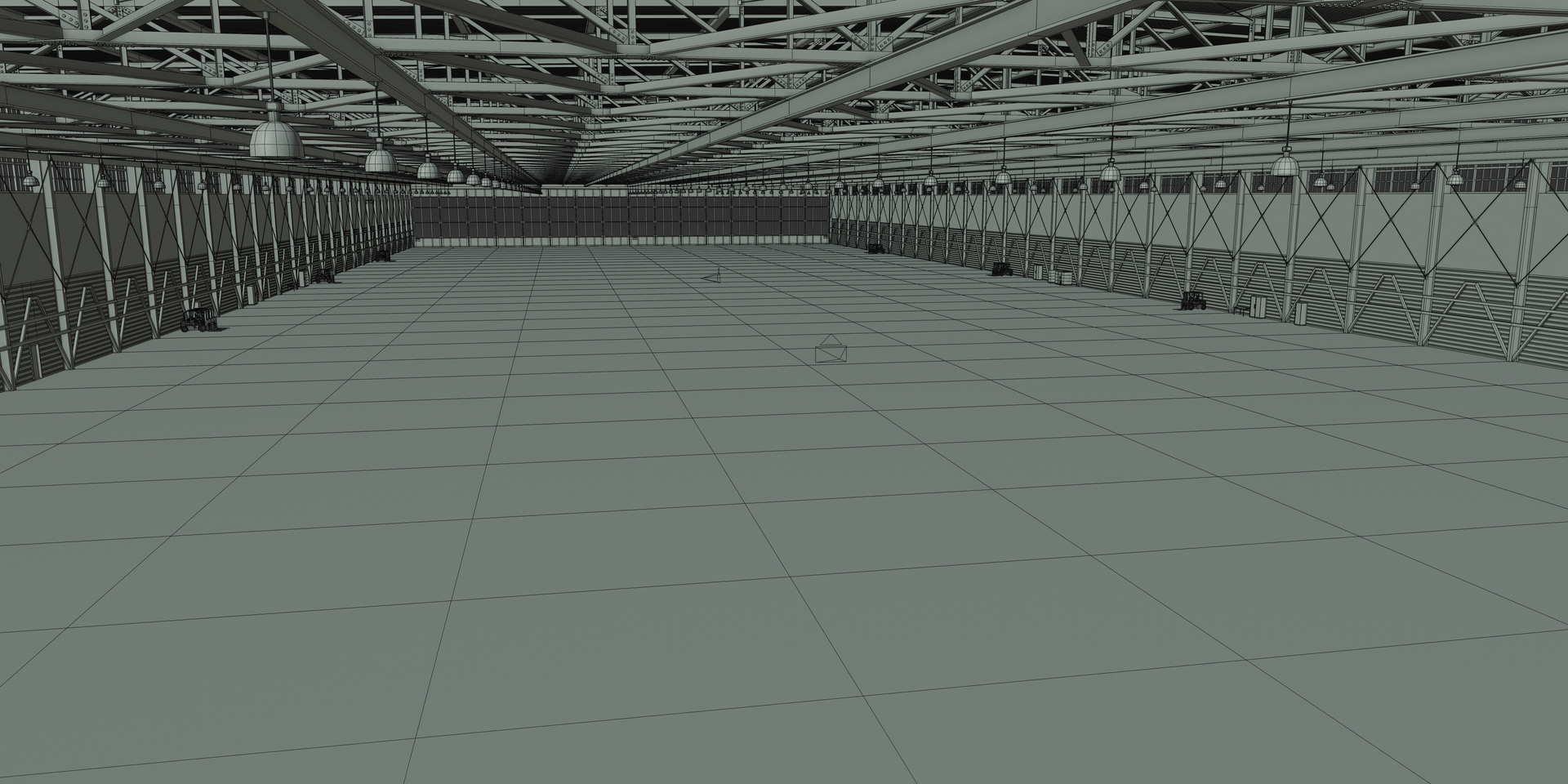 3D модель Интерьер ангара для самолета 4б - TurboSquid 1686818