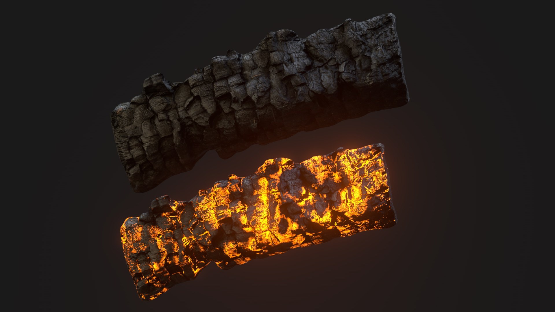 Burned Wooden Log 2 3D Model - TurboSquid 2122943