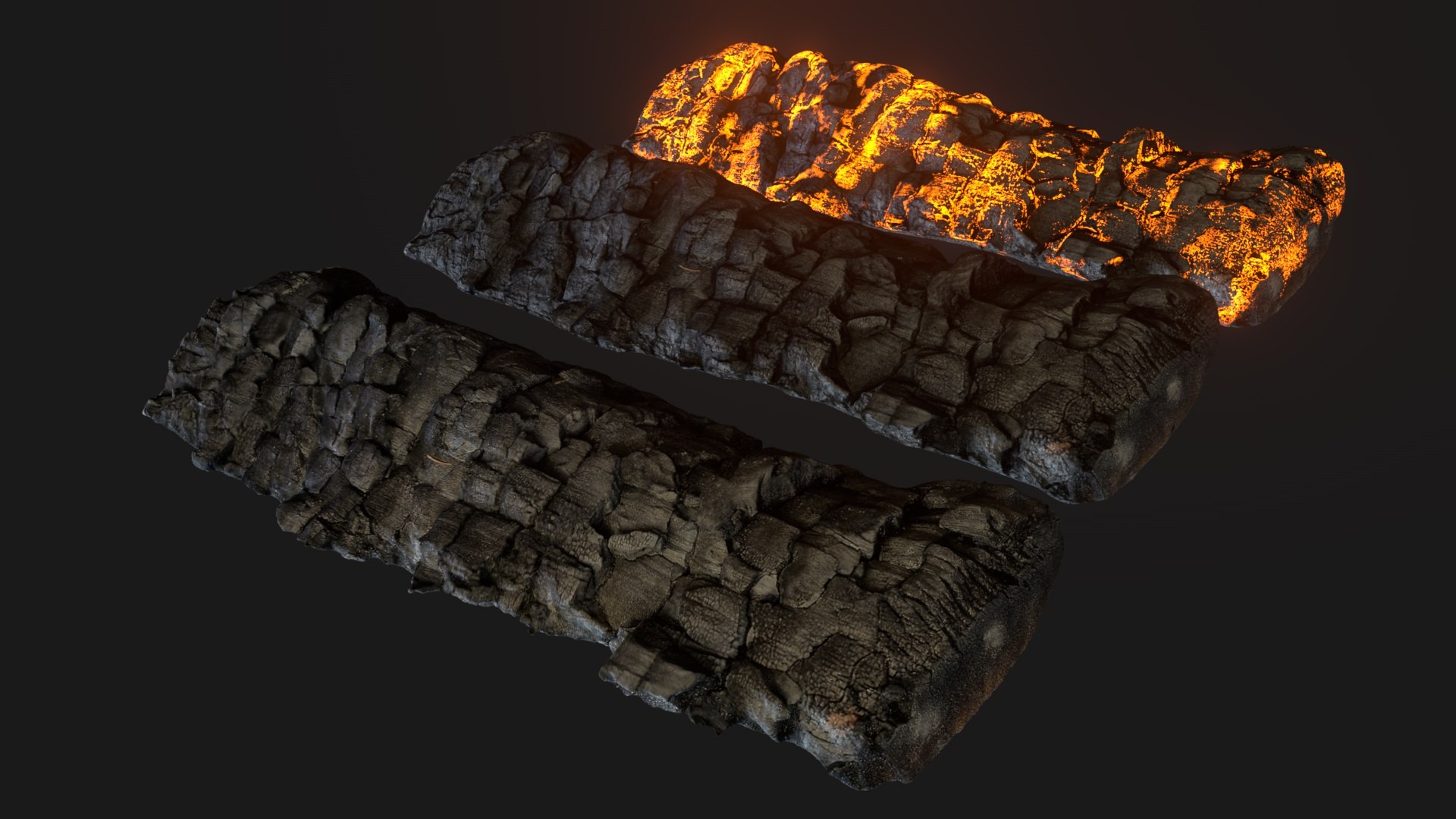 Burned Wooden Log 2 3d Model Turbosquid 2122943