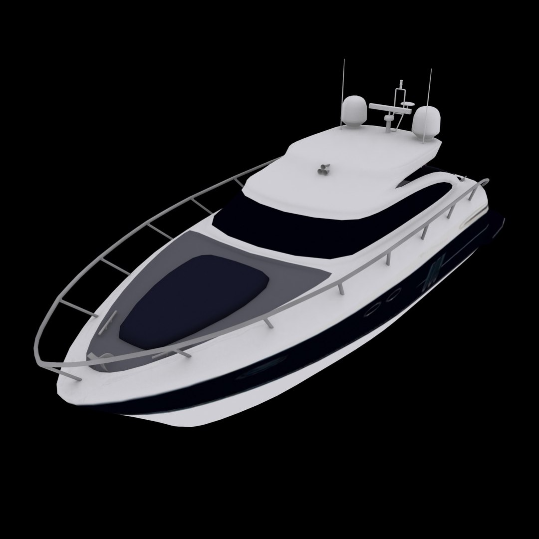 Simple Yacht 3d Model