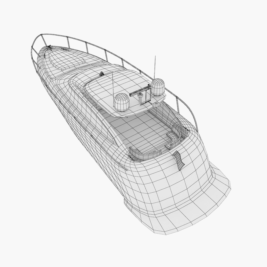 Simple Yacht 3d Model
