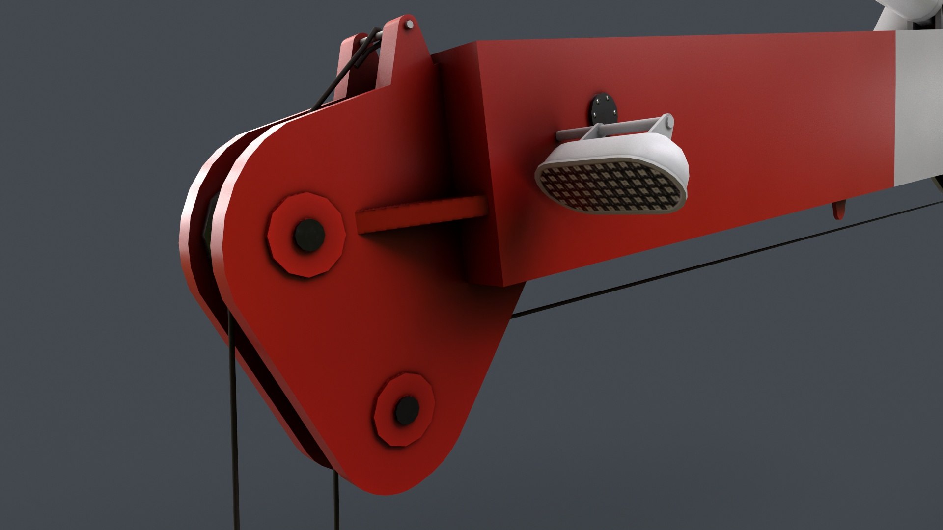 Nieborg Ship Deck Crane Port 3D Model - TurboSquid 1682437