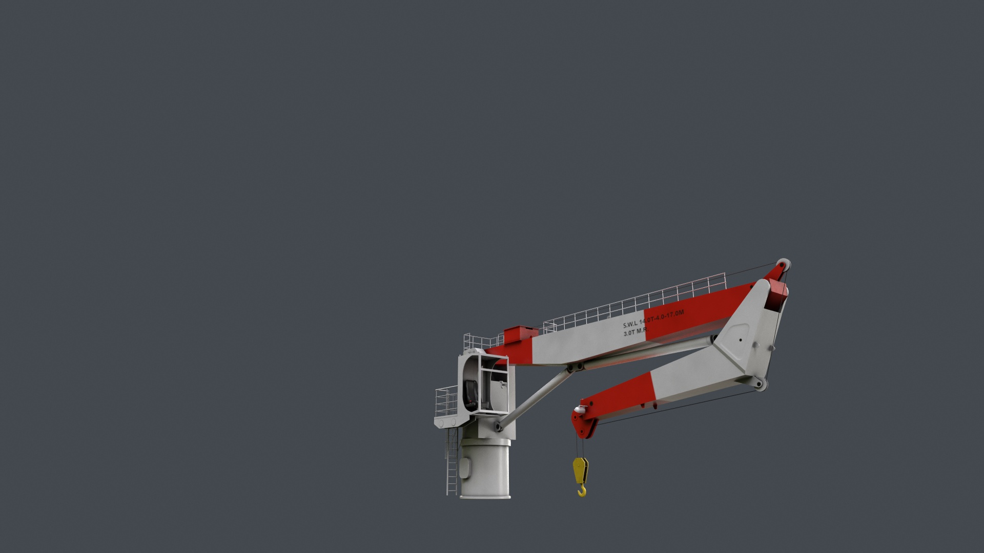 Nieborg Ship Deck Crane Port 3D Model - TurboSquid 1682437