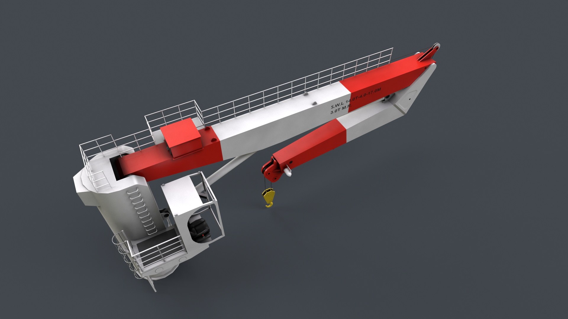 Nieborg Ship Deck Crane Port 3D Model - TurboSquid 1682437