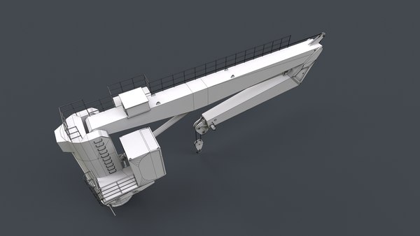 Nieborg ship deck crane port 3D model - TurboSquid 1682437