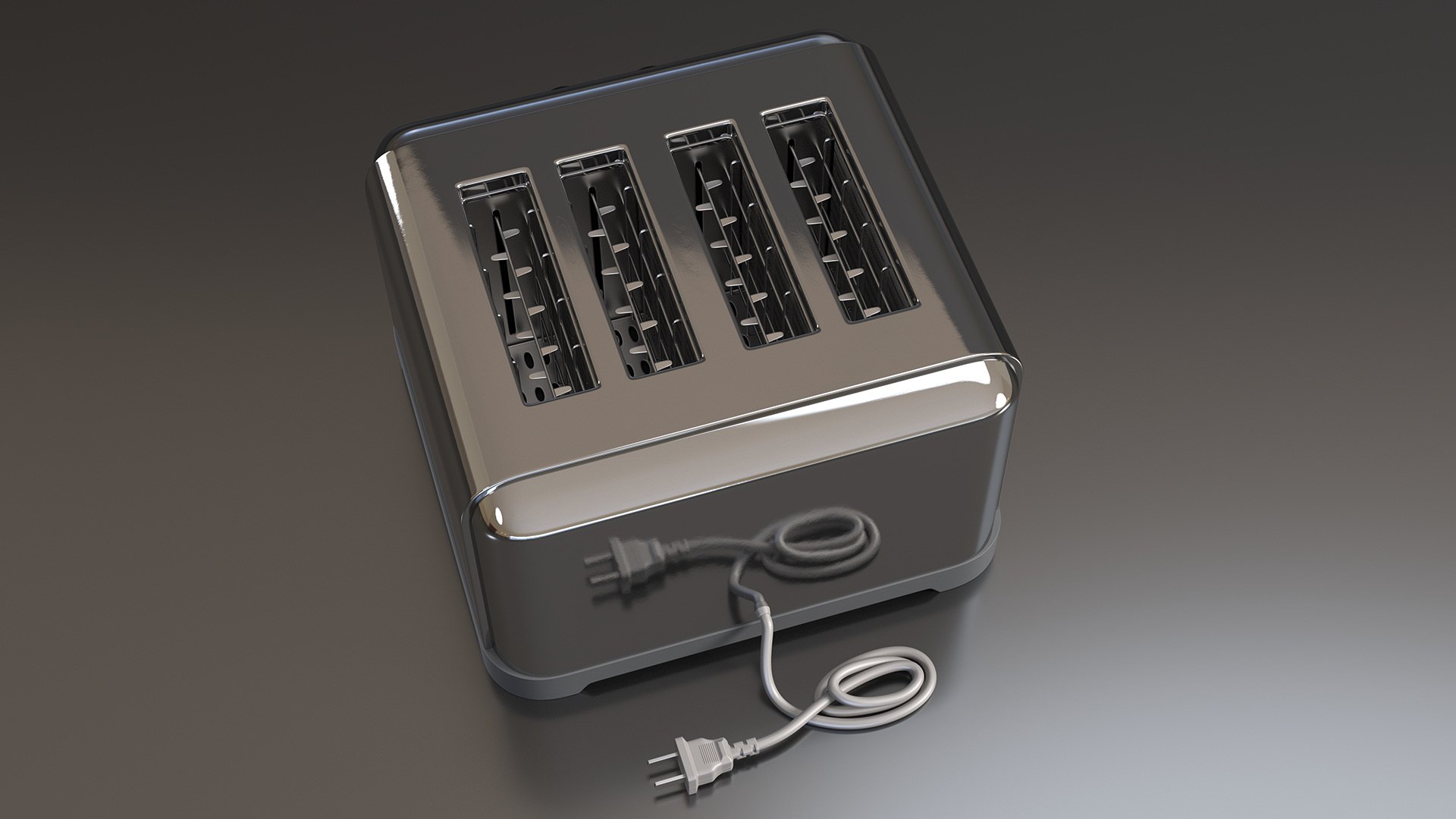 Toaster 4 Slice 3D Model - TurboSquid 2031276