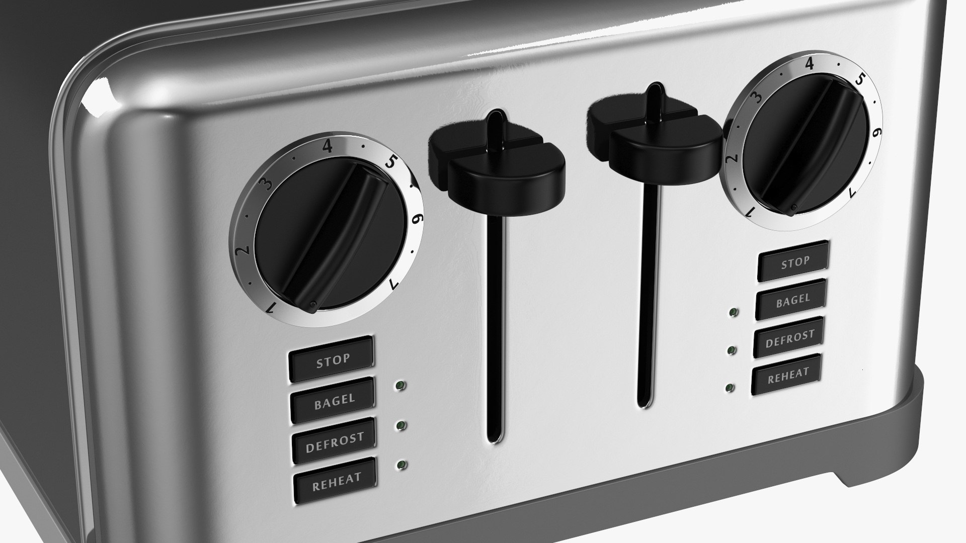 Toaster 4 Slice 3D model - TurboSquid 2031276