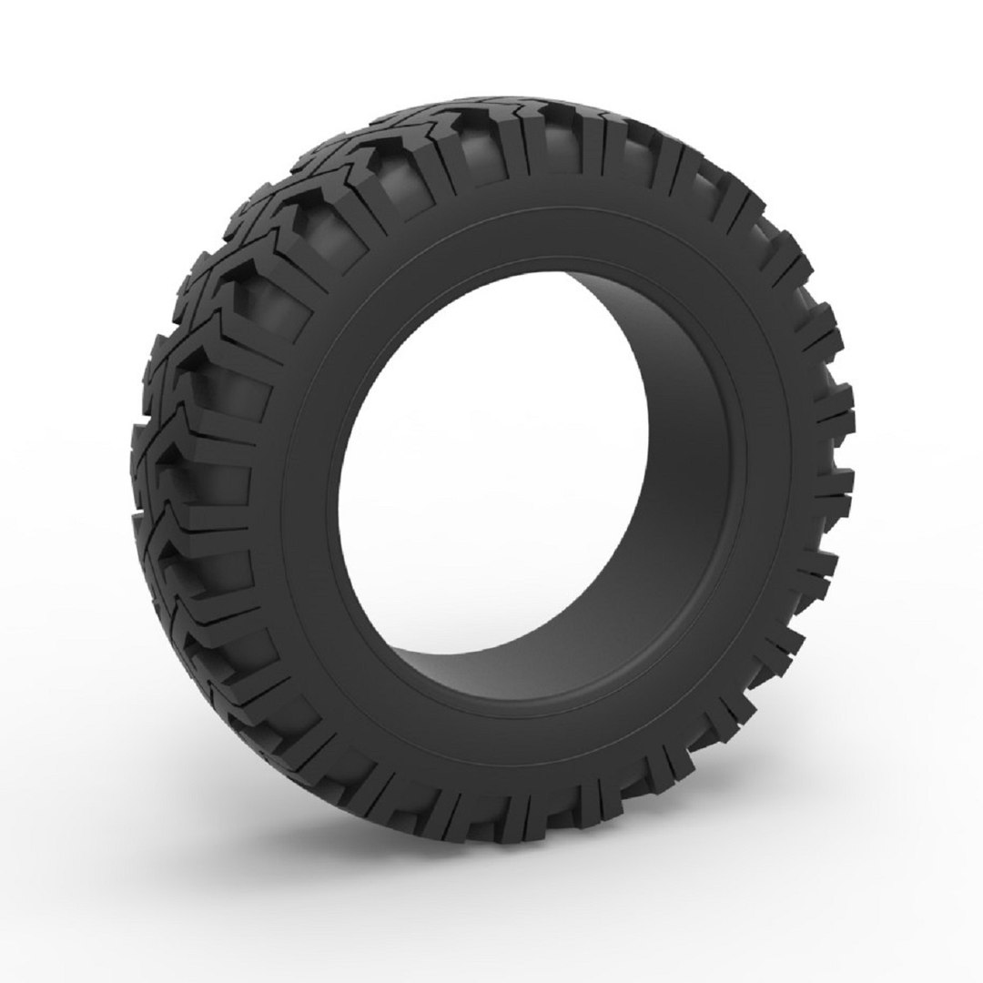 3D Diecast offroad tire 76 Scale 1 to 25 - TurboSquid 2086058