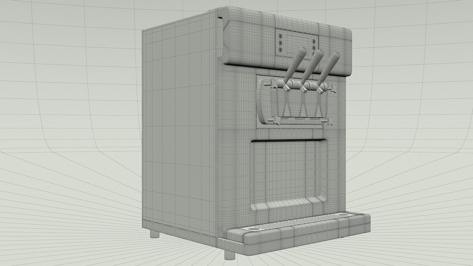 3D Soft Ice Cream Machine Model - TurboSquid 1273673
