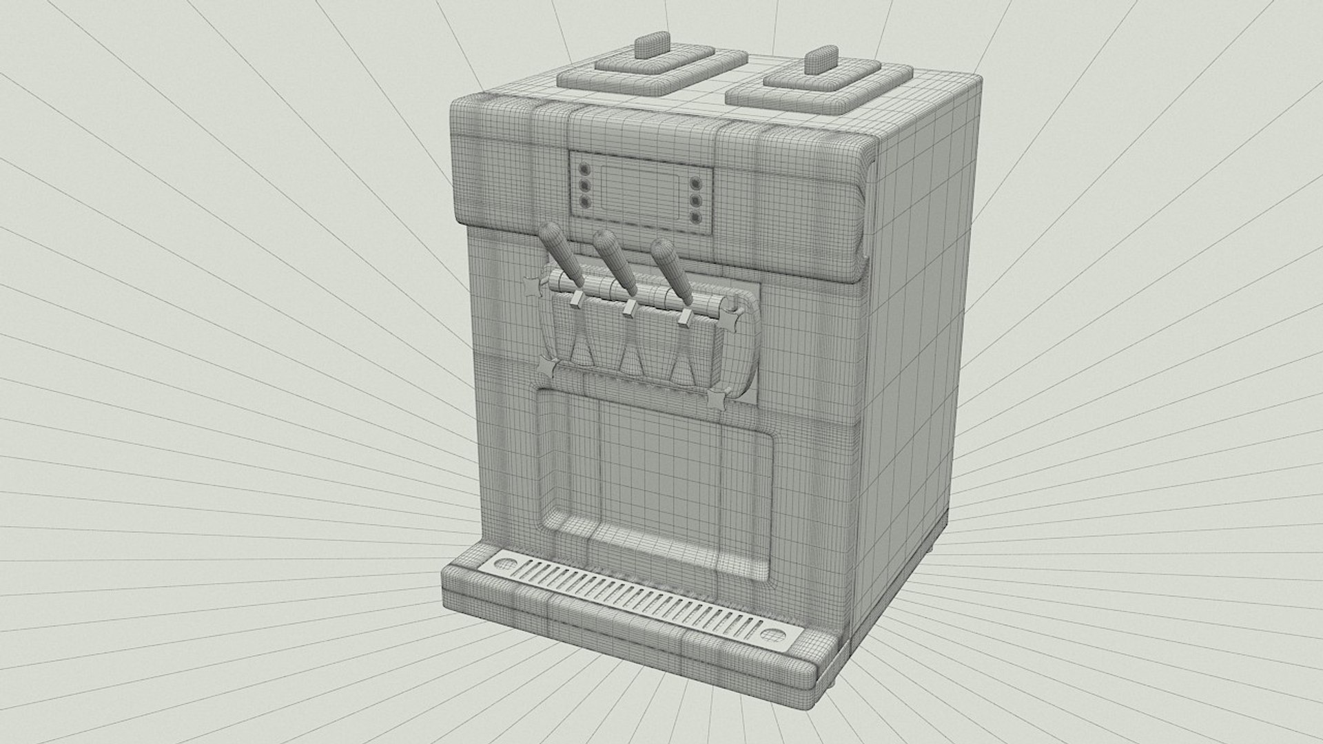 3D Soft Ice Cream Machine Model - TurboSquid 1273673