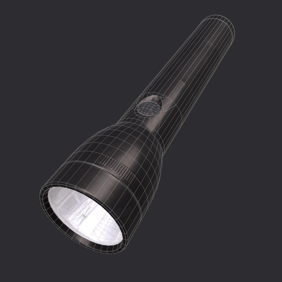Maglite Flashlight 3d Model