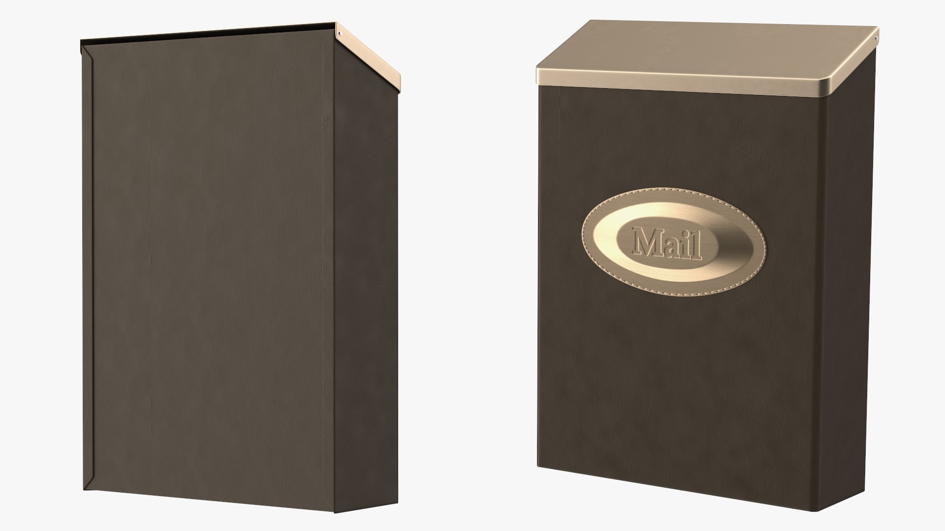 3D Wall Mount Locking Mailbox - TurboSquid 2152154